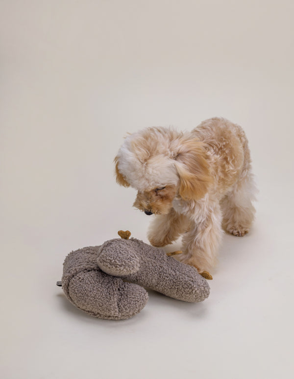Enrichment plush dog toy CROISSANT